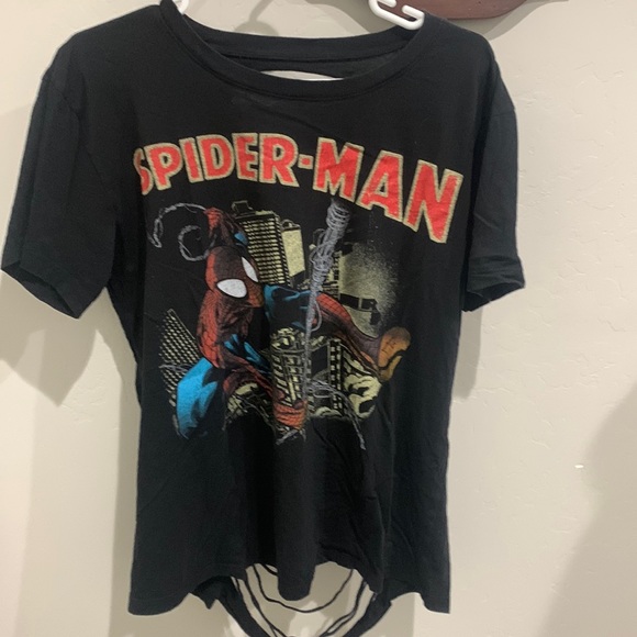 Marvel | Tops | Spider Man Ripped Top | Poshmark